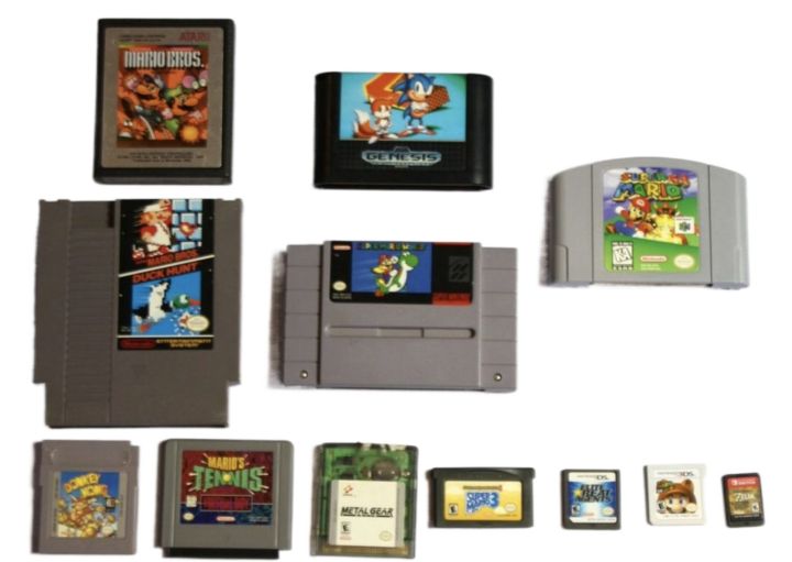 Nintendo gameboy , gameboy color , gameboy advance , Nes , Snes , Sega ...