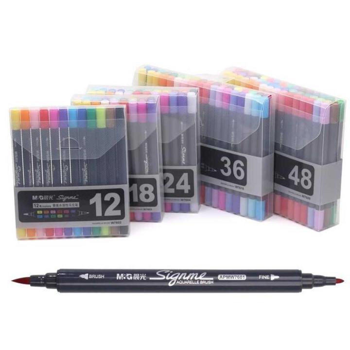 MG Signme Twin Tip Dual Nip Watercolor Brush Marker Pen | Daraz.pk