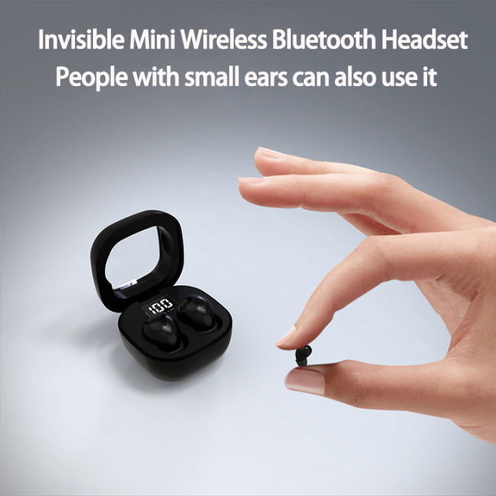 sk19 Mini TWS Wireless Bluetooth Headset Invisible Headphones Noise ...
