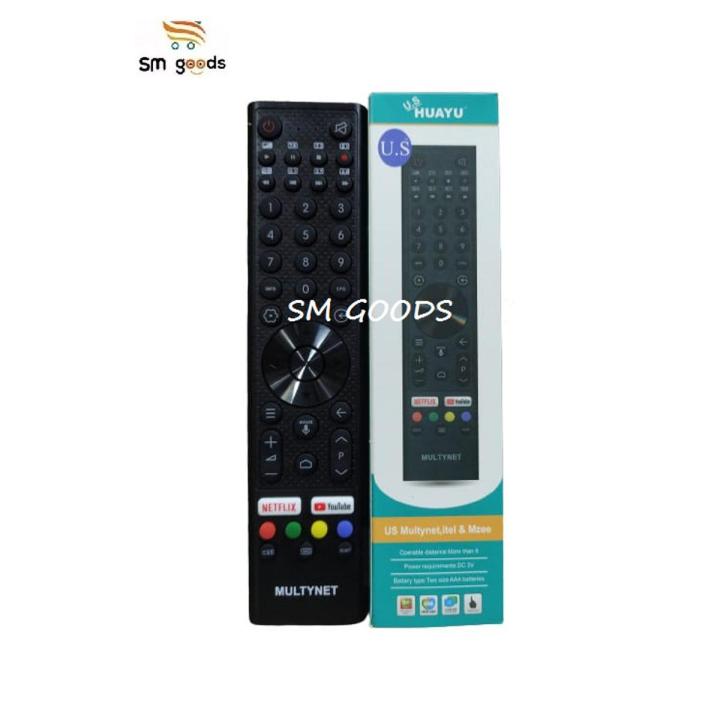 MultyNet SMART LED TV Remote Control Without Voice command with YouTub ...