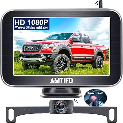 Wireless Backup Camera HD 1080P 5 Inch Split Screen Monitor Digital ...