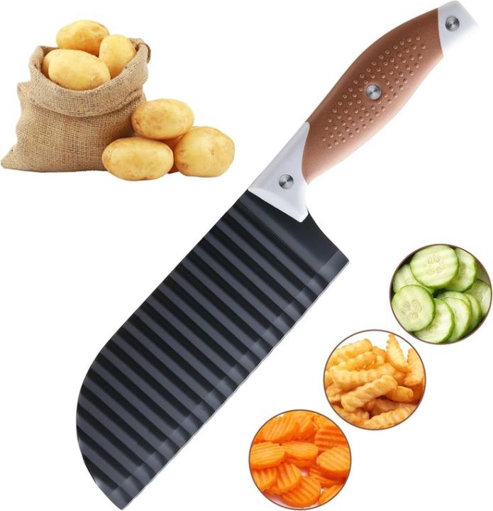 Yumbaske Stainless Steel Wave Cutter – Crinkle Potato & Vegetable ...