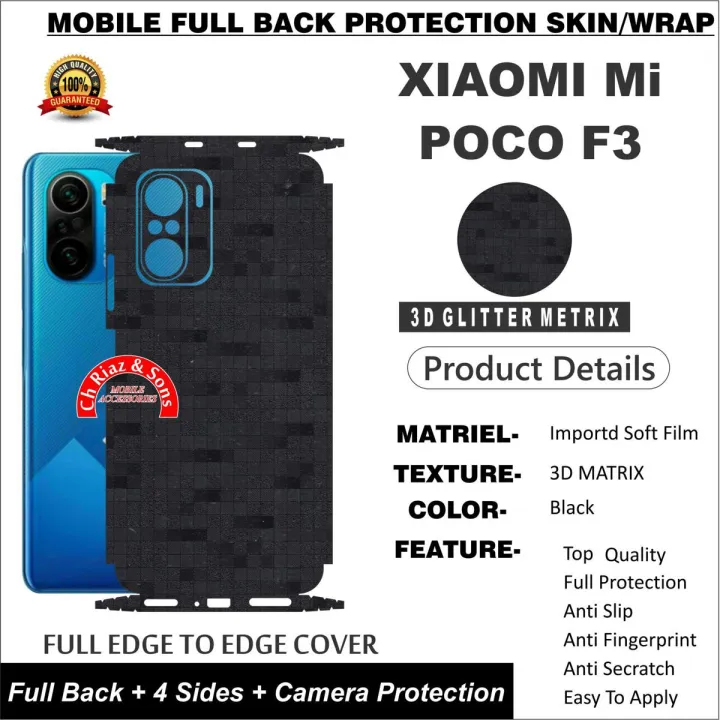 XIAOMI MI POCO F3 FULL BACK 360 PREMIUM Protection Skin / Wrap-3D ...