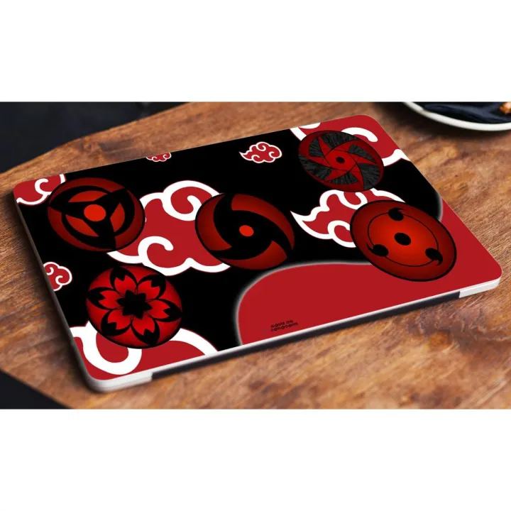 Sharingan Naruto Akatsuki Red Cloud Laptop Skin Vinyl Sticker 13 13.3 14.6 15 15.4 15.6 inch ...