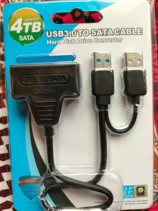 SATA To USB Cable – USB 3.0 To 2.5” Laptop SATA III Hard Drive Adapter ...