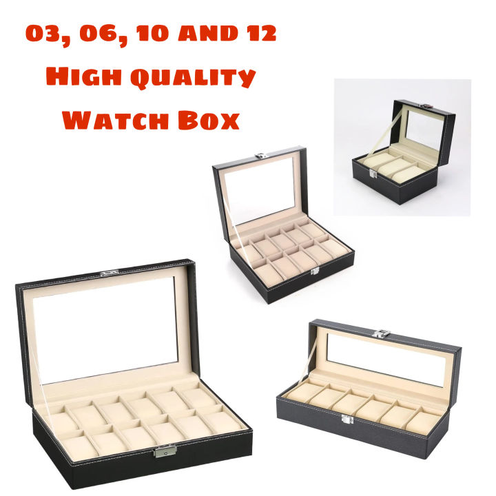 3 Slots 6 Slots 10 Slots 12 Slots High Quality Leather Watch Organizer ... 3 Slots 6 Slots 10 Slots 12 Slots High Quality Leather Watch Organizer ...