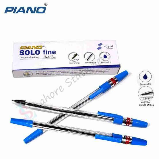 Piano SOLO fine Ball Point Pen, 0.8mm Silver Tip, Fine writing, German ...