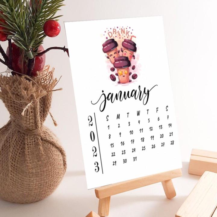 Coffee themed Calendar year 2023 | Daraz.pk