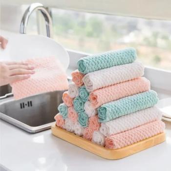 Zidello AbsorbMax Microfiber Cloths 5-Pack Microfiber Kitchen Towels ...