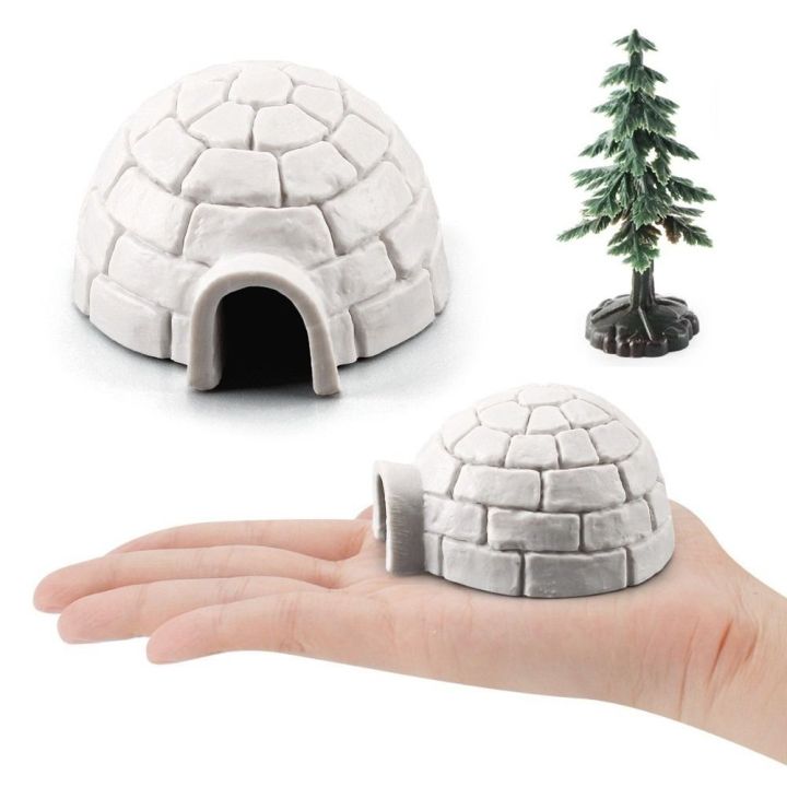 Fish Tank Accessories Realistic Igloos Model North Pole Bear Arctic ...