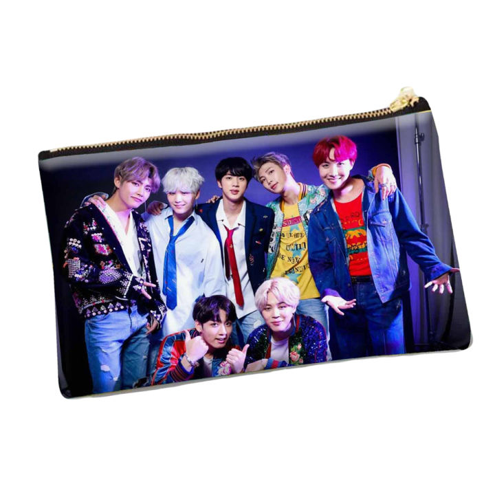 BTS Pencil Pouch ARMY Makeup Korean Digital Printed Both Side | Daraz.pk