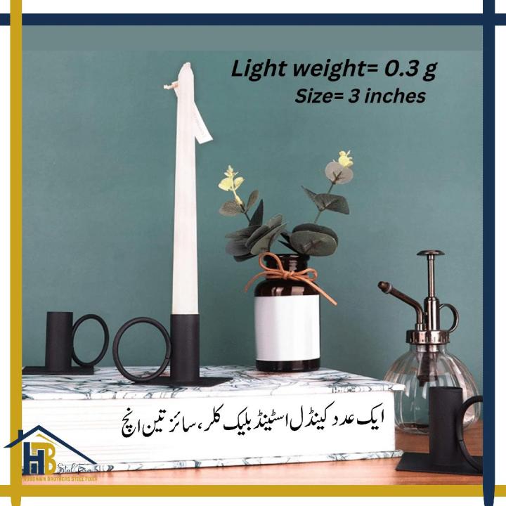 HB One Piece Customize, Candle Holder, Taper Candle Holders, Black ...