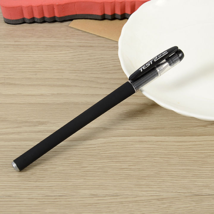 0.5mm Signature Pen Neutral Pen For Students Exam Black Refill Sleeve ...