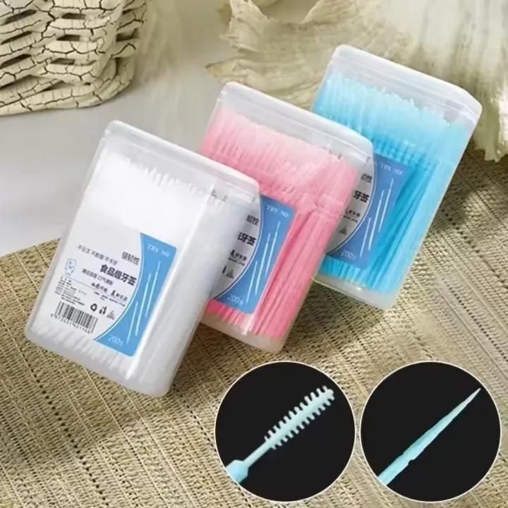 200Pieces/Box New Double Head Toothpick Ultra Fine Portable Disposable ...