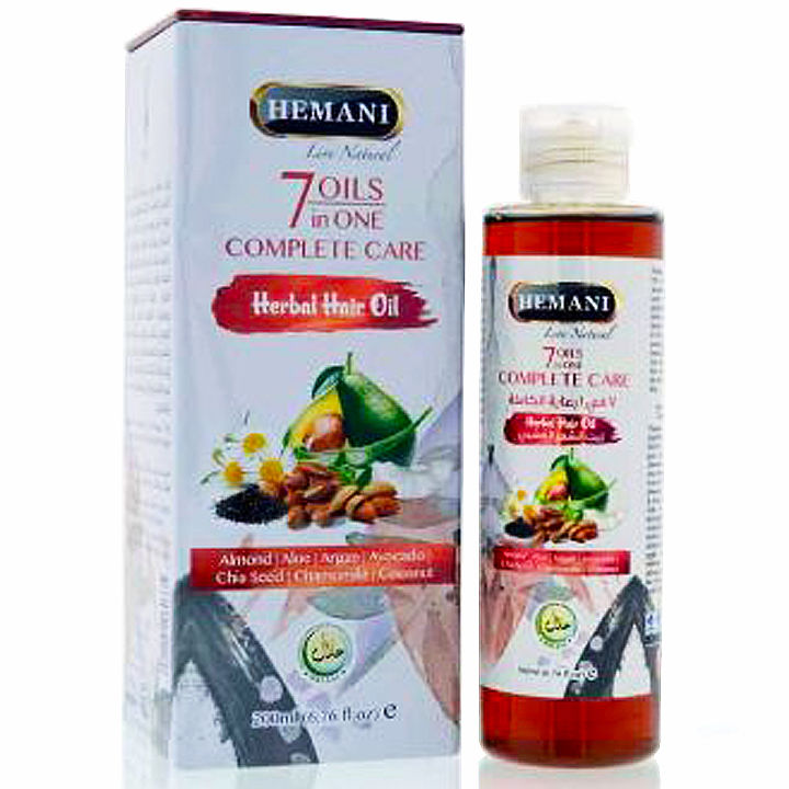 Hemani - 7 In 1 Complete Hair Care Herbal Oil 200ml (Tin) | Daraz.pk