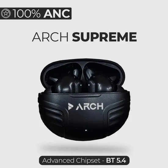 ARCH Supreme Black Edition – ANC Wireless Bluetooth Earbuds with Deep ...
