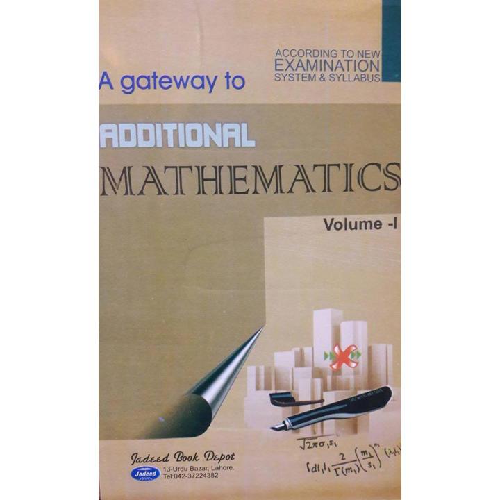 JADEED ADDITIONAL MATHEMATICS O-LEVEL BOOK -1 (KEY BOOK) | Daraz.pk