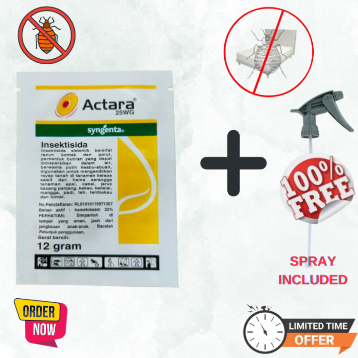 Actara Bedbug Killer Spray | Khatmal & Bed Bugs Control | No Smell, No ...