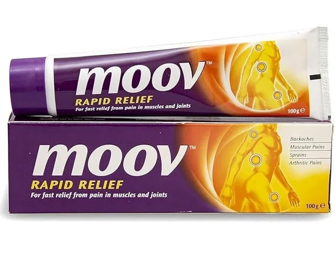 Fast-Acting Moov Rapid Relief Cream 100g – Original Pain Reliever for ...