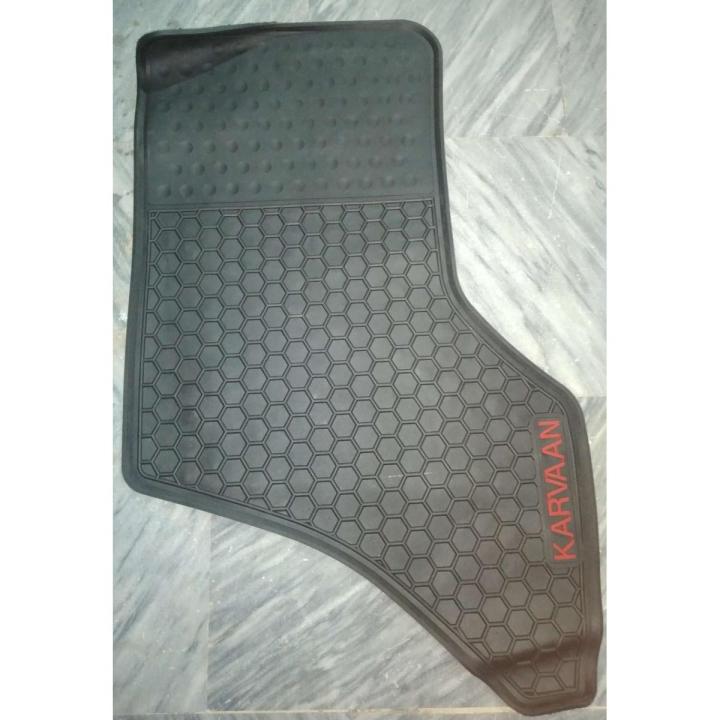 6Pcs PVC Fitting Car floor mats For New Changan Karvaan " Black Colour ...