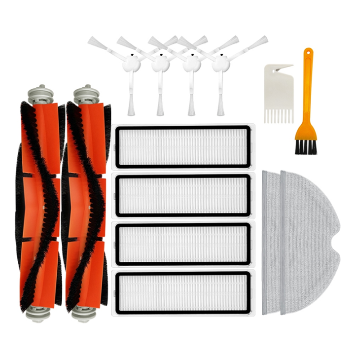 1 Set Main Side Brush Hepa Filter Mop Cloth Rag for 1C 2C Mi Robot ...