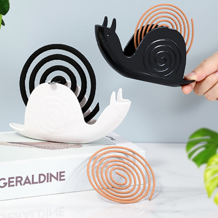 1PC Snails Mosquito Coil Holder With Tray Nordic Style Spiral Summer ...