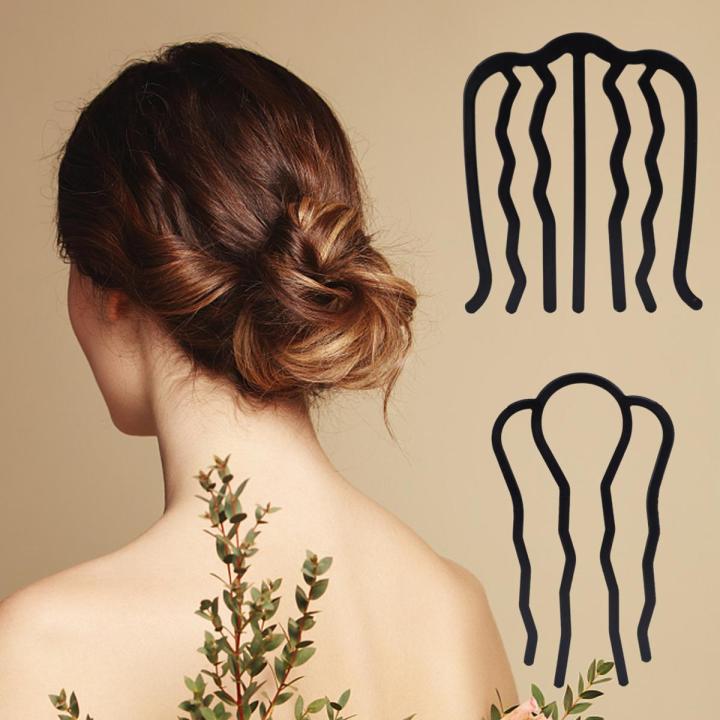 Retro U Shape Comb Braiding Twist Fork Curly Hair Clip Fashion ...