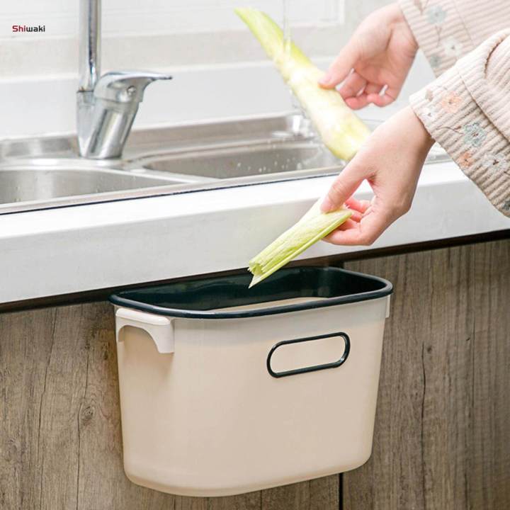 Hanging Kitchen Trash Can (without Lid) Thick Save Space 7L Capacity ...