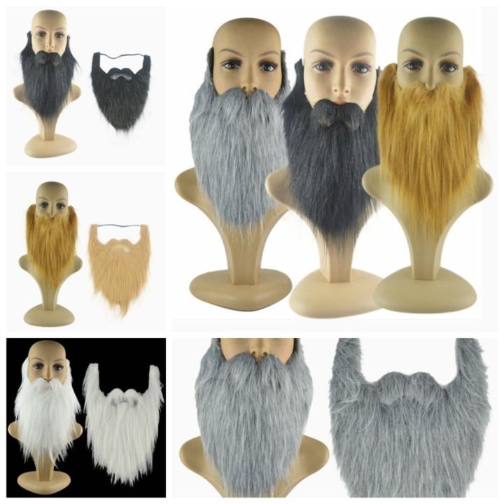 Artificial Fake Beard Artificial Beard Realistic Fake Beard Long Fluff ...