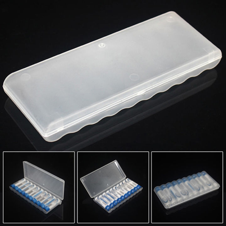 10 Slot Transparent White Plastic Battery Storage Box Hard Container ...