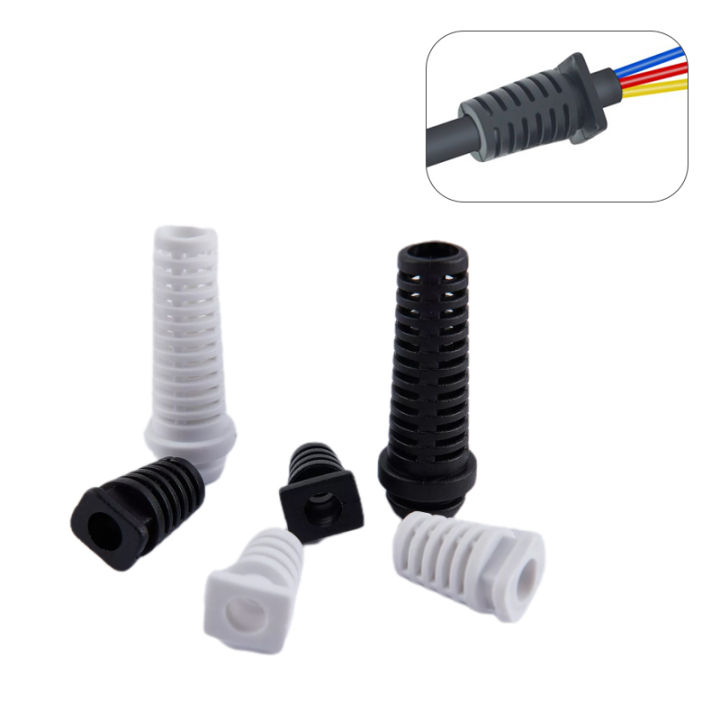 10pcs 4.6/5.2/6mm Cable Gland Connector Rubber Strain Relief Cord Boot ...