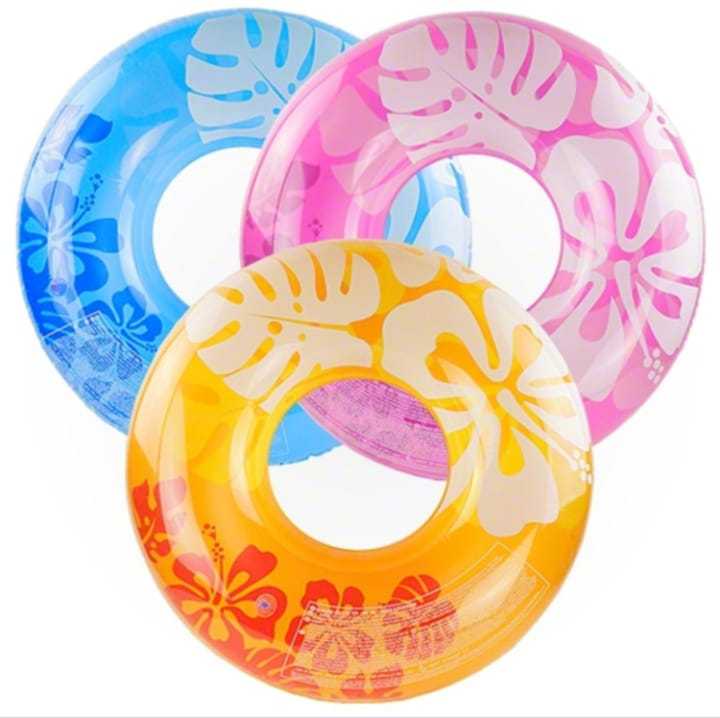 "INTEX 59251 Clear Color Swim Tube | 36” Inflatable Pool Ring | Durable ...