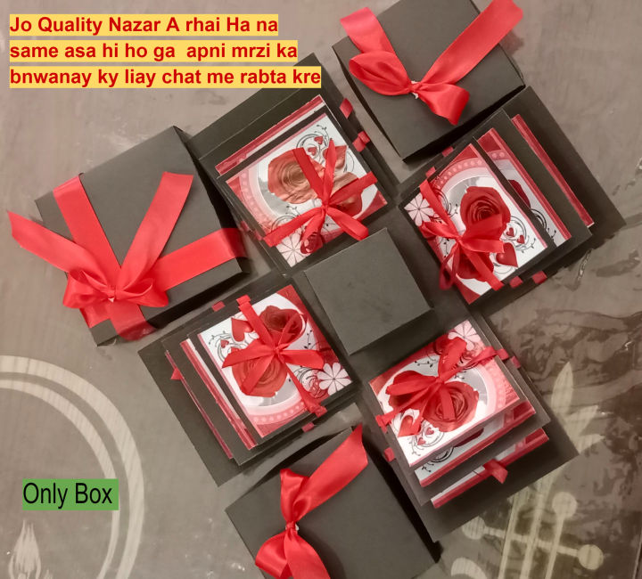 4 layered Gift Box for Love, Wife, Mother, Dad, Friends for Eid ...
