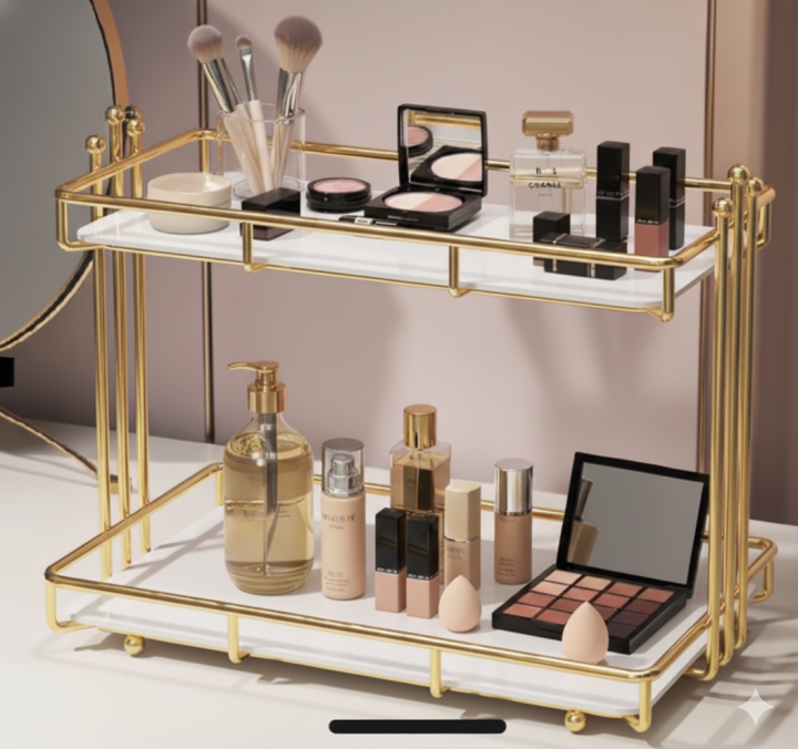 Metal Makeup Organizer Rack with mdf sheet | Daraz.pk