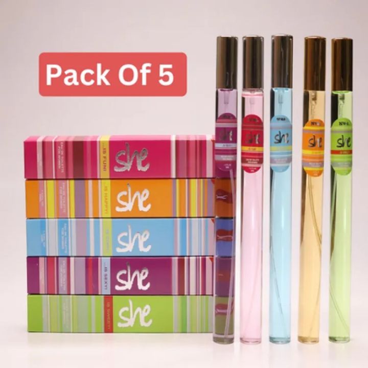 Pack Of 5 she pen perfume | Daraz.pk