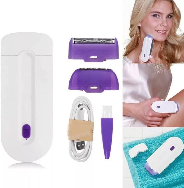 Women Laser Rechargeable Epilator Remover Smooth Touch Hair Removal ...
