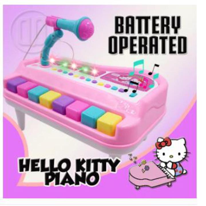 Frozen Hello Kitty Piano Toys with Lights and Sounds Musical Instrument ...