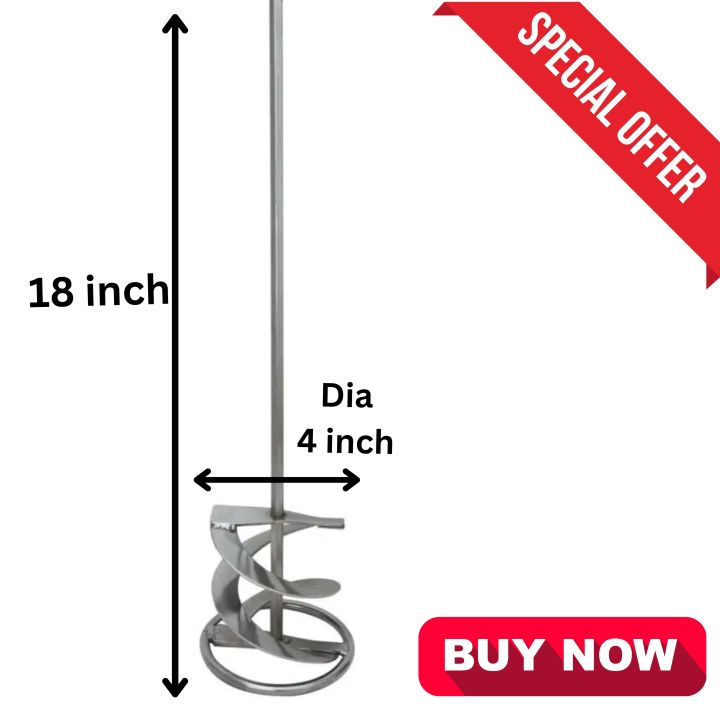 Mixing Rod for Paint, Mud, Chemicals & Liquids | Iron Drill Machine ...