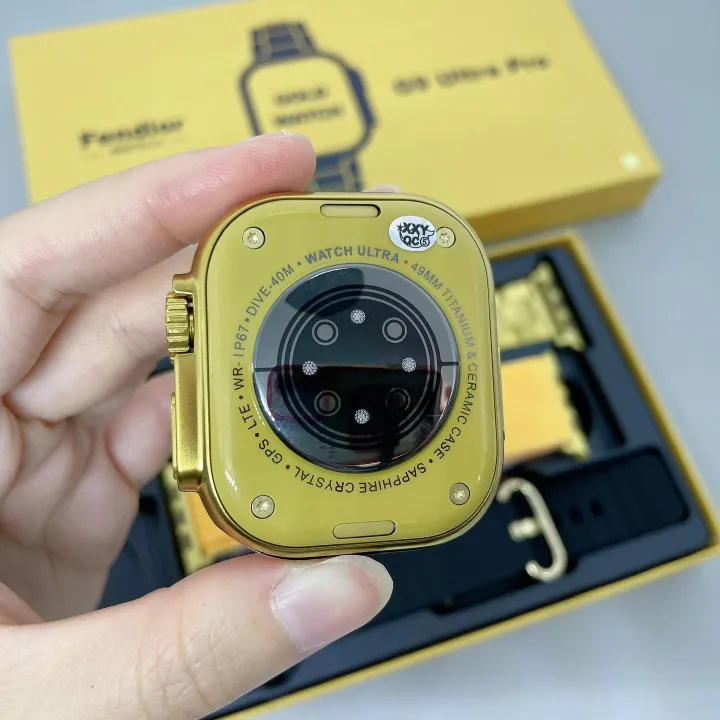 H.M G9 Pro Ultra Latest Trendy Smartwatch with 3 Strap - Special Gold ...