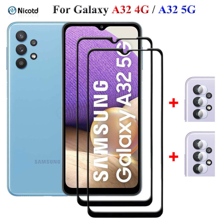 4in1 Protective Glass For Samsung Galaxy A32 5G SM-A326B Camera Screen ...
