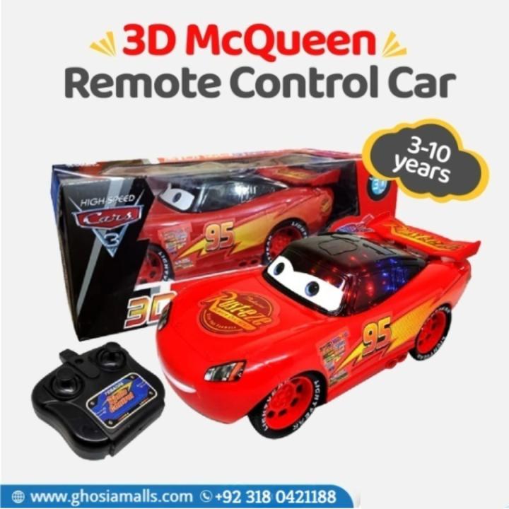 3D McQueen Multifunction Remote Control Car With Multicolor Dazzling ...