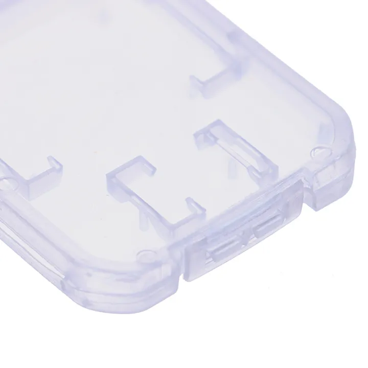 10Pcs Clear Plastic Memory Card Case stick Micro SD TF Card Storage Box ...