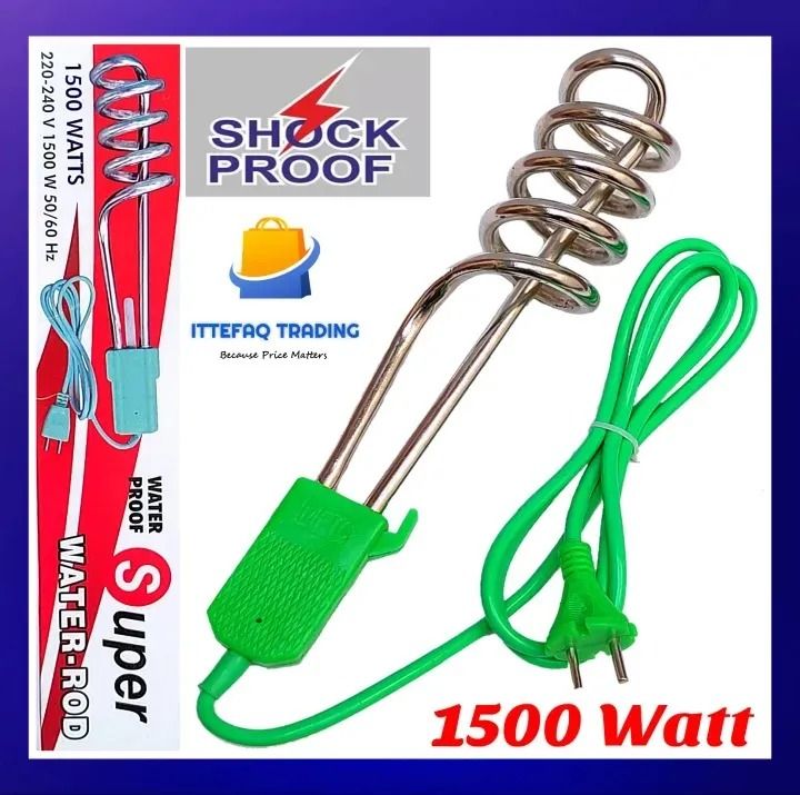 1500 Watt Electric Water Heating Rod | Portable Immersion Water Heater ...