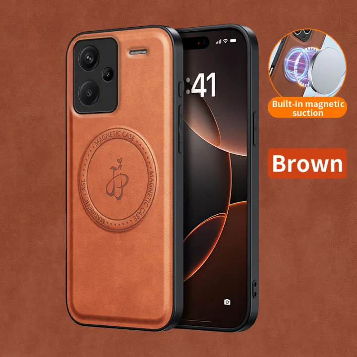 For Redmi Note 13 Pro Plus Phone Case，Light luxury Leather Texture ...