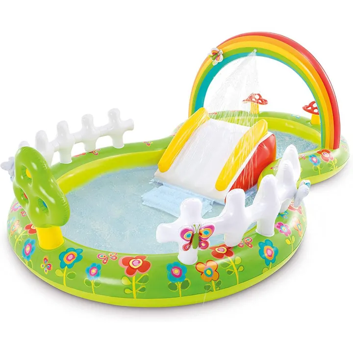 INTEX 57154 - My Garden Play Center Baby Pool For Kids Inflatable Kids ...