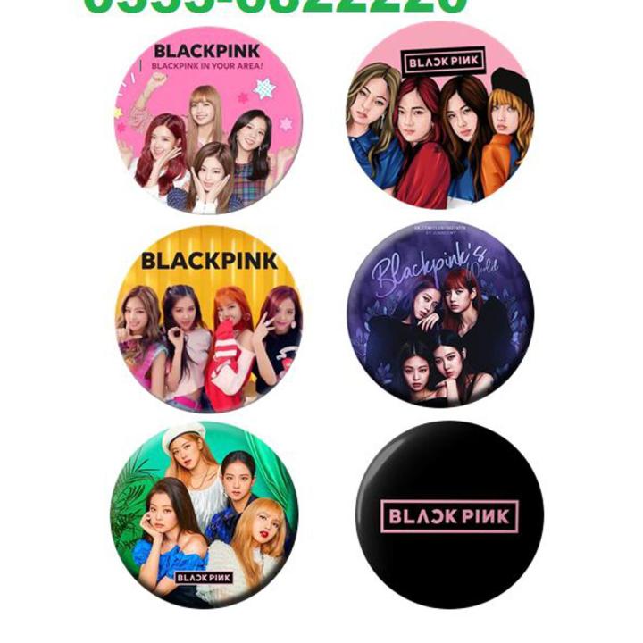 Blackpink KPOP BUTTON BADGE for blackpink fans (Pack of 6) | Daraz.pk