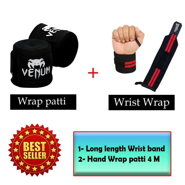 Pair of Hand wraps, Wrist Band, Wrist Wrap, Weightlifting , boxing ...