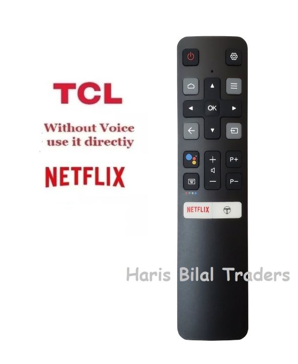 TCL Smart LED TV Remote Control Without Voice Command With Netflex ...