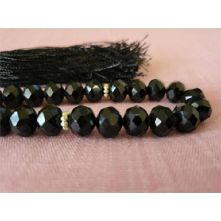 Black Crystal Tasbih 10mm 33 Beads | Daraz.pk
