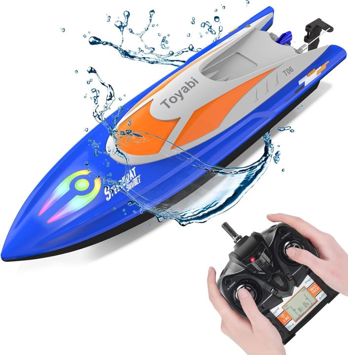 Remote Control Boat, 5CH High Speed RC boat with 2 Rechargable ...